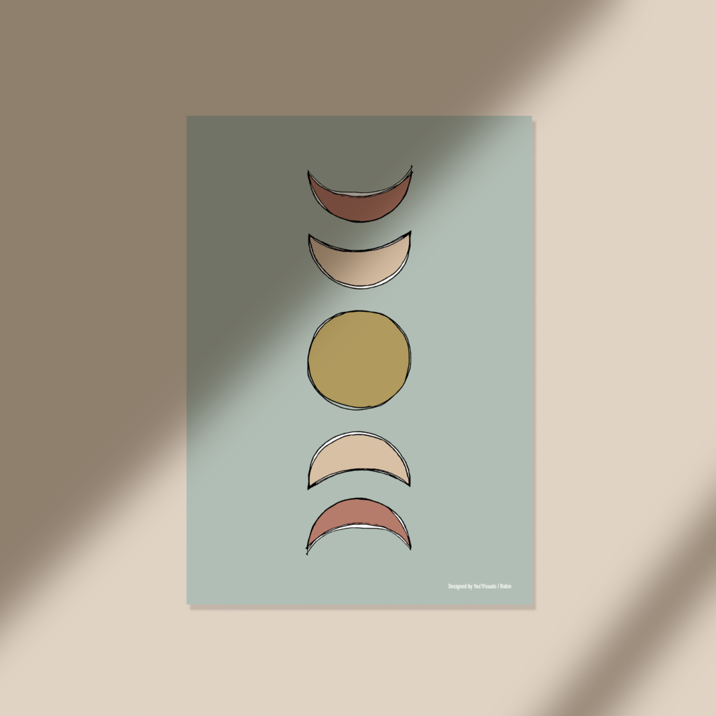 Poster Moon phases - Yes!Visuals